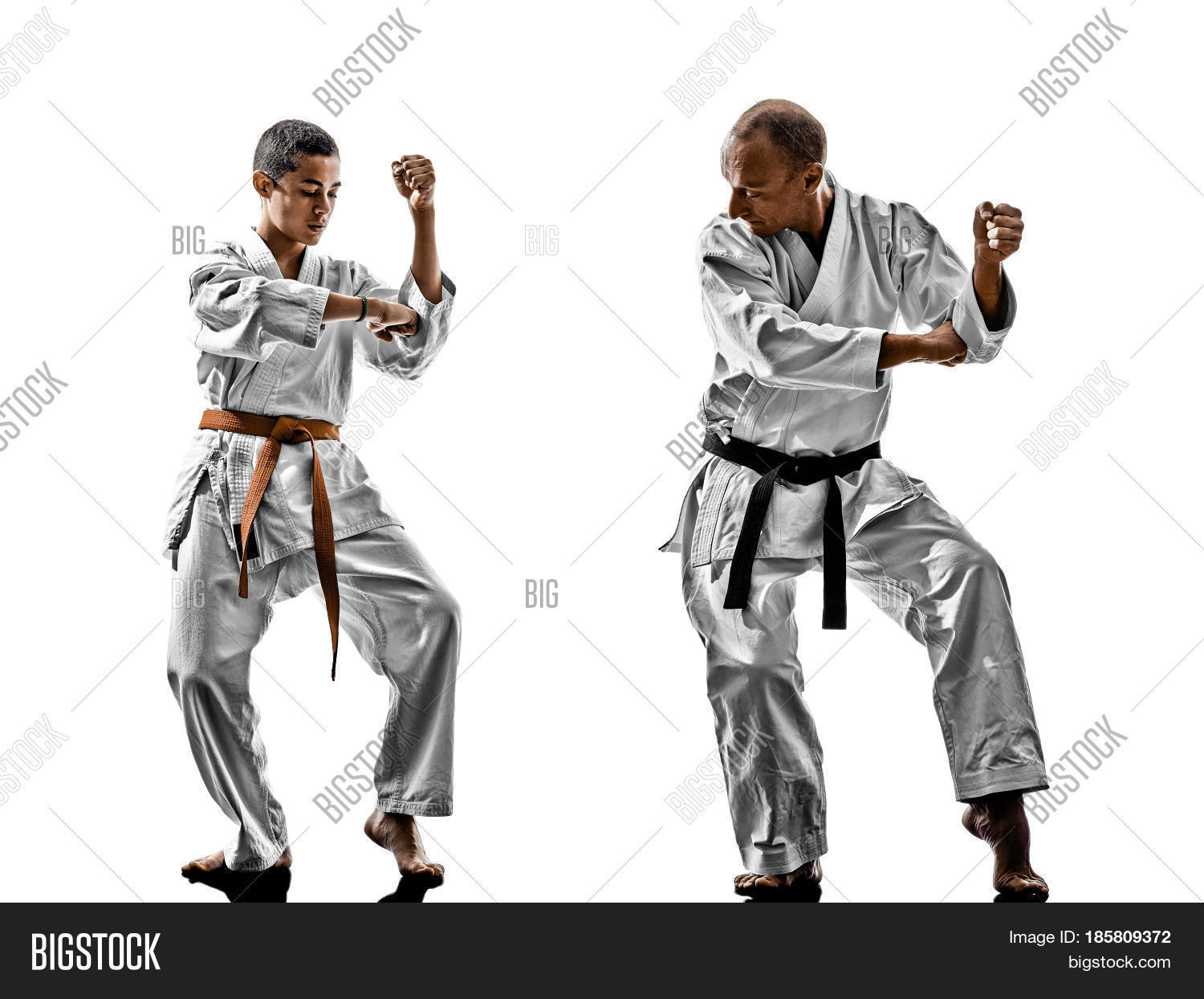 Two Karate Men Sensei Image & Photo (Free Trial) | Bigstock