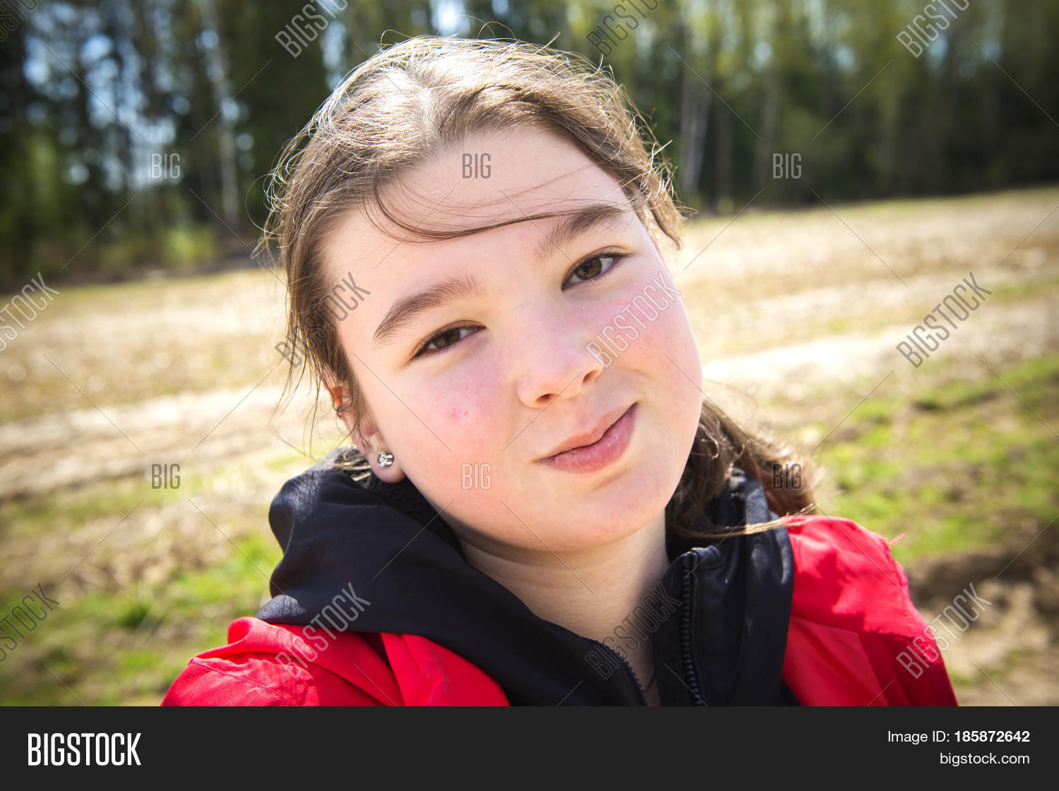 Teenage Girl Red Vest Image & Photo (Free Trial) | Bigstock
