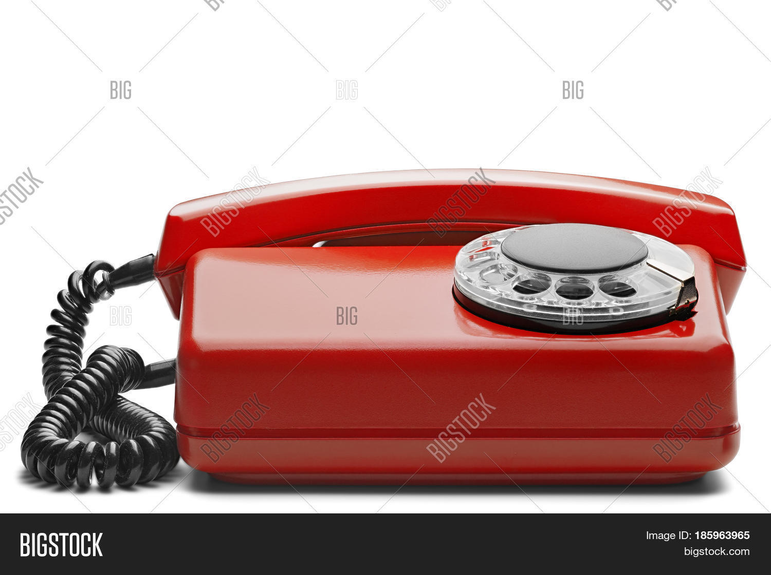 Landline Red Phone On Image & Photo (Free Trial) | Bigstock