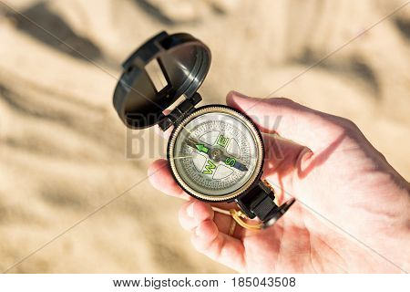 Male Hand Compass On Image & Photo (Free Trial) | Bigstock