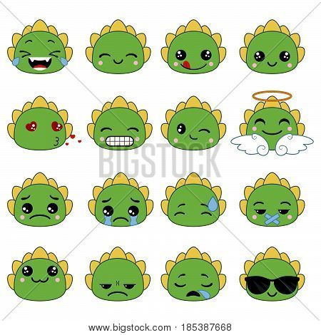 Set Cute Dragon Vector & Photo (Free Trial) | Bigstock