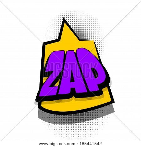 Lettering ZAP. Comics Vector & Photo (Free Trial) | Bigstock