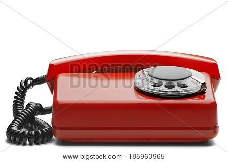Landline Red Phone On Image & Photo (Free Trial) | Bigstock