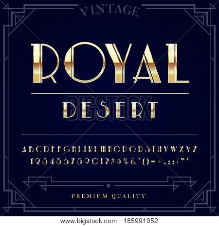 Gold Metallic Font Vector & Photo (Free Trial) | Bigstock