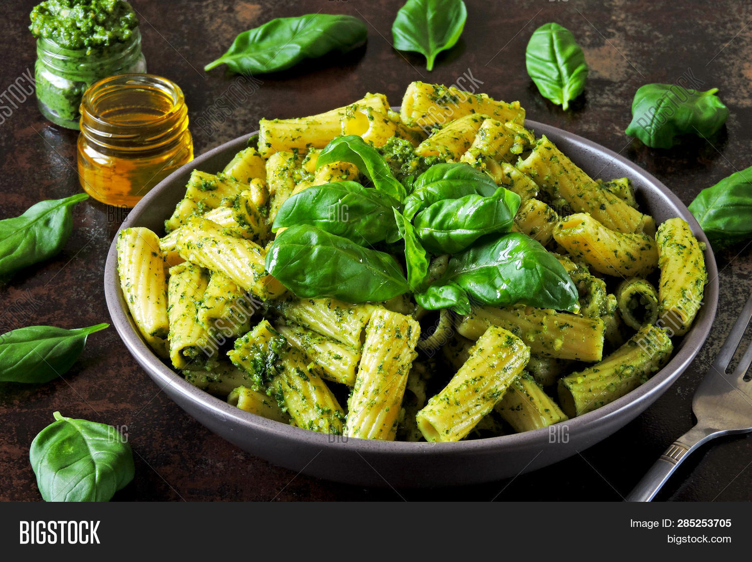 Appetizing Pasta Pesto Image & Photo (Free Trial) | Bigstock