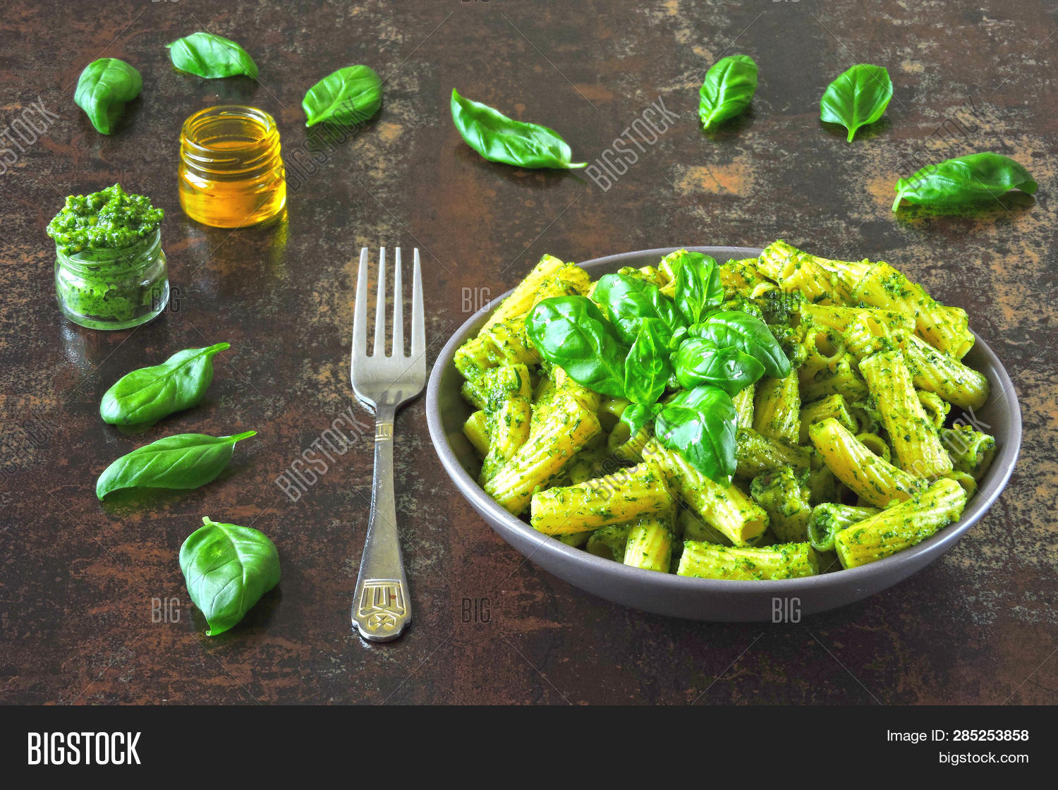Appetizing Pasta Pesto Image & Photo (Free Trial) | Bigstock