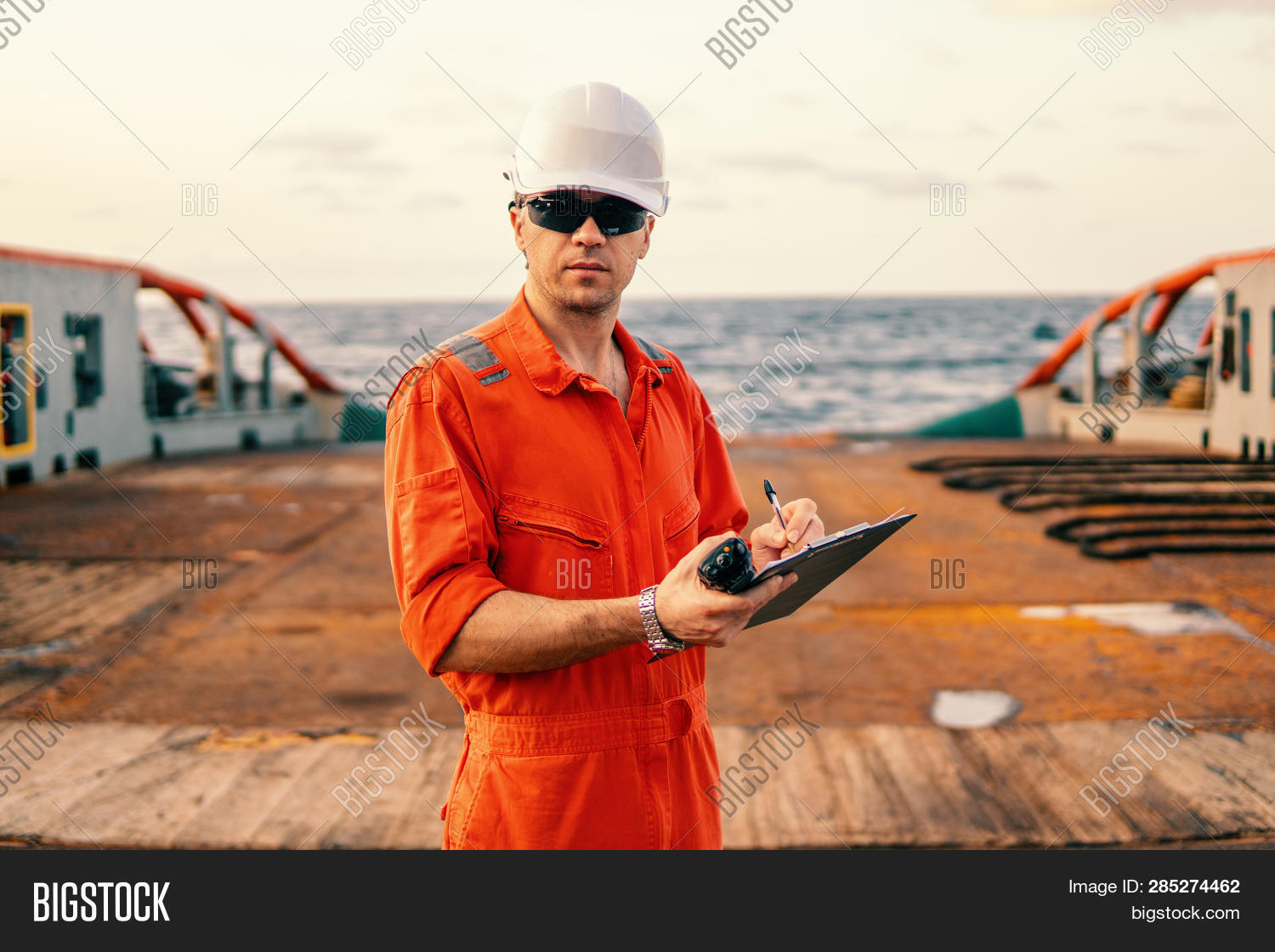 Chief Officer On Deck Image & Photo (Free Trial) | Bigstock