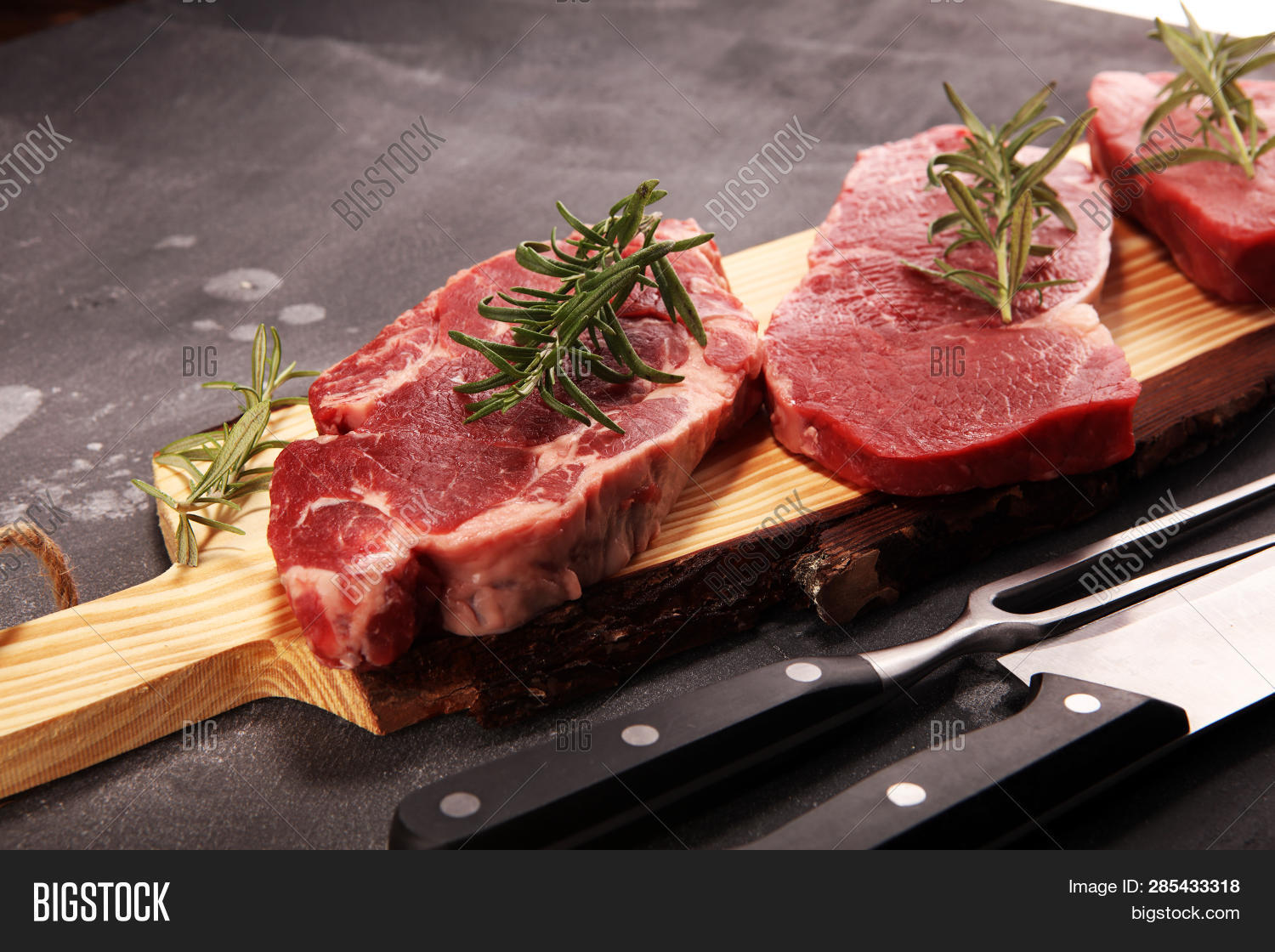 Steak Raw. Barbecue Image & Photo (Free Trial) | Bigstock