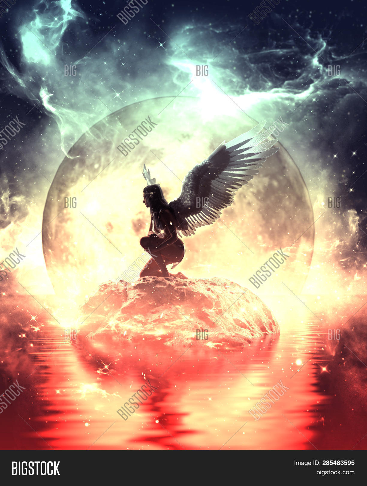3d Illustration Angel Image & Photo (Free Trial) | Bigstock