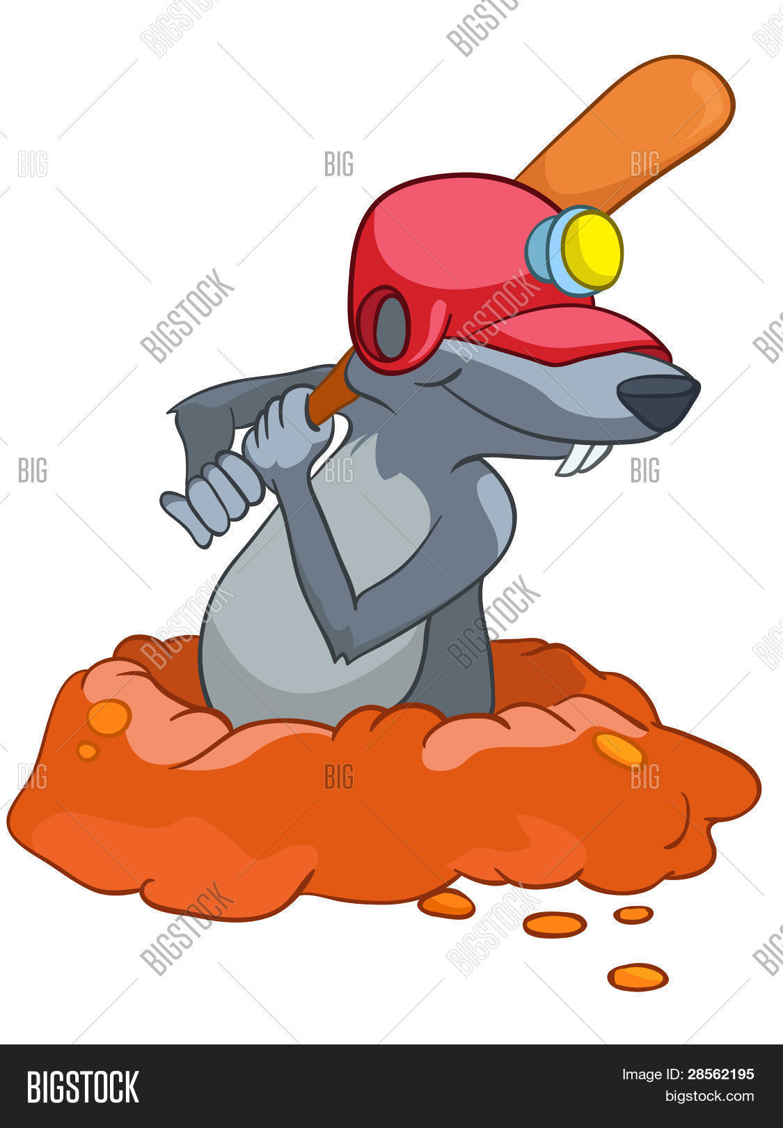Vector y foto Mole De Personaje (prueba gratis) | Bigstock