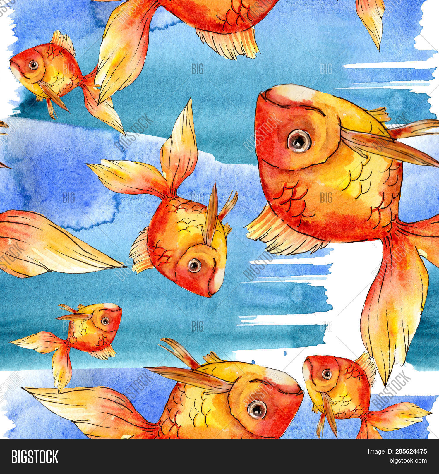 Watercolor Aquatic Image & Photo (Free Trial) | Bigstock