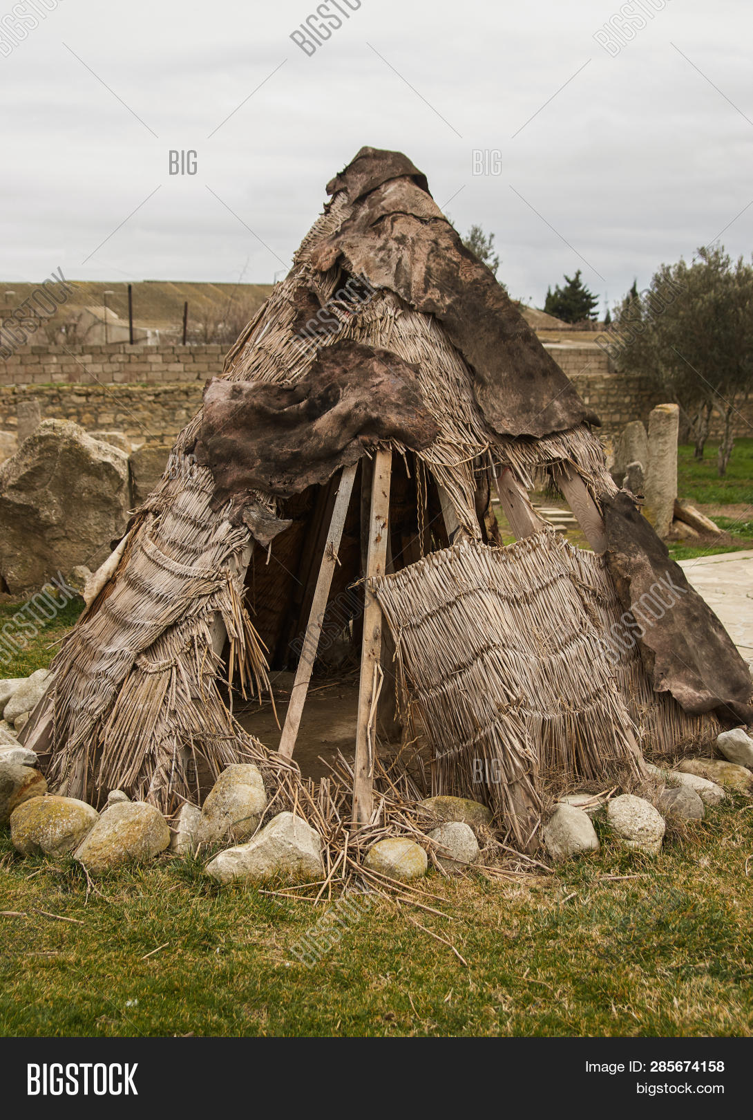 Ancient Man Hut. Image & Photo (Free Trial) | Bigstock