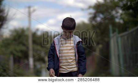 Lonely Sad Boy Walking Image & Photo (Free Trial) | Bigstock