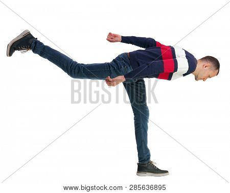 Back View Man Balances Image & Photo (Free Trial) | Bigstock