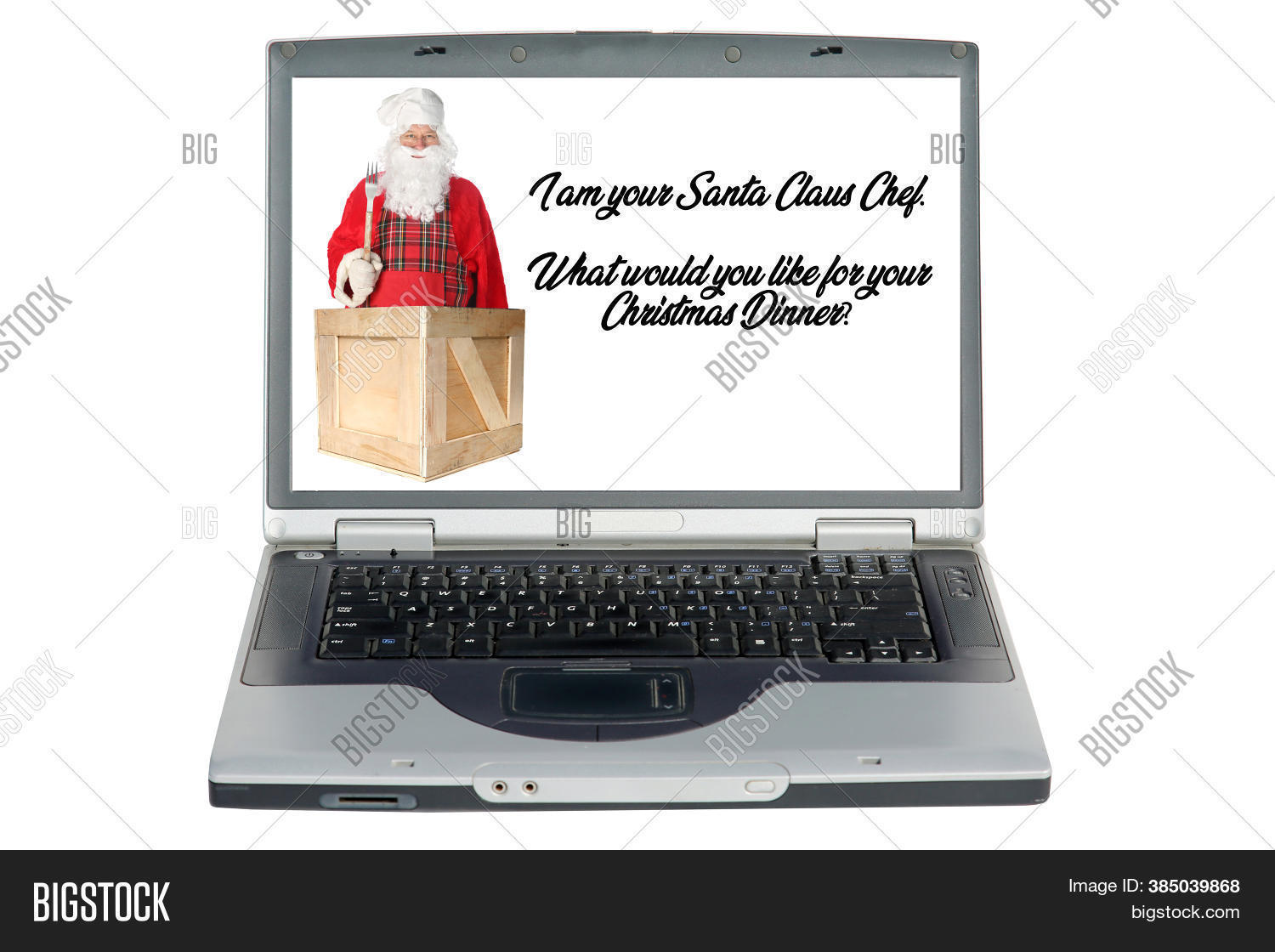 Laptop Computer. Santa Image & Photo (Free Trial) | Bigstock