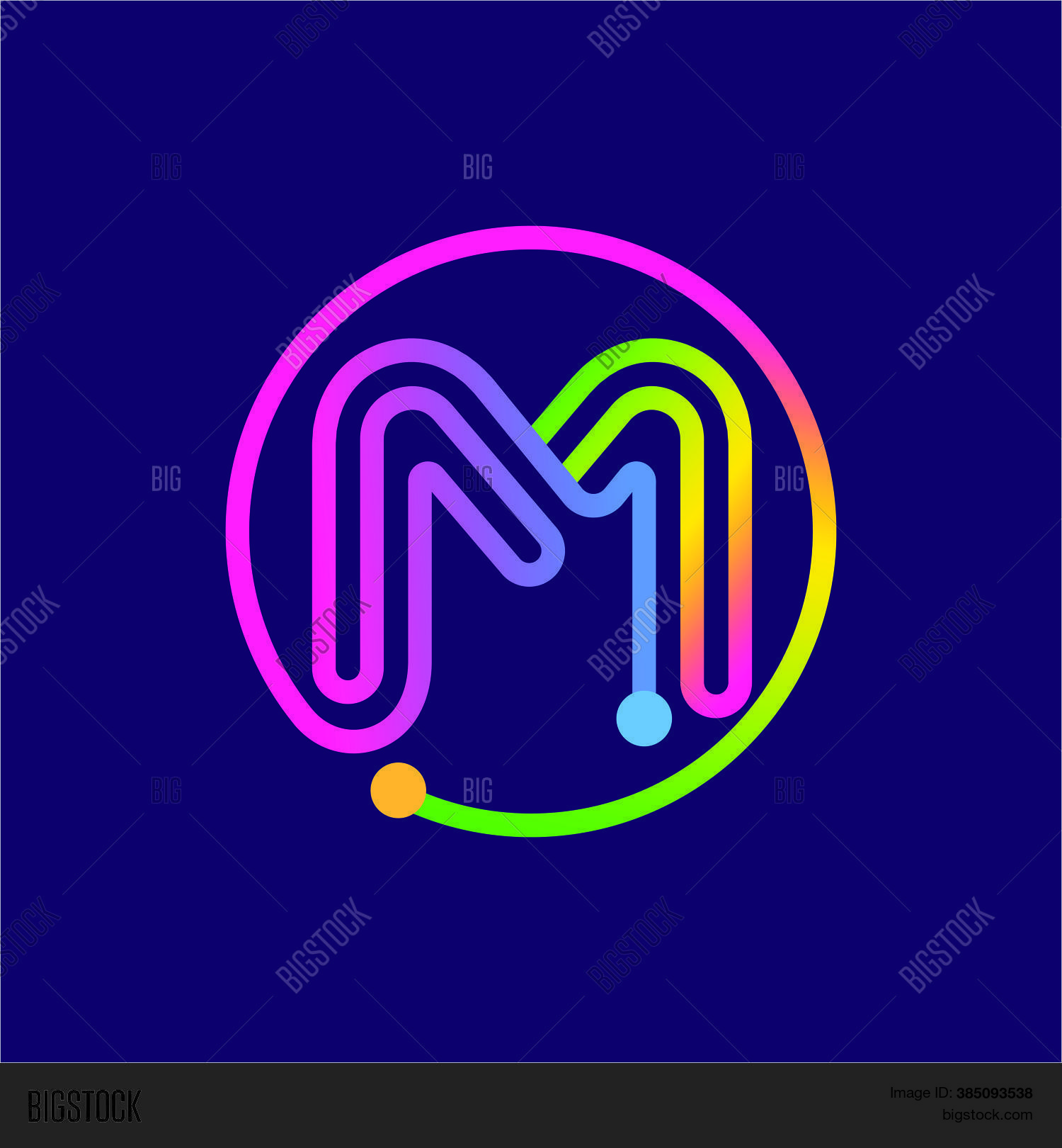 Letter M Logo Made Vector & Photo (Free Trial) | Bigstock