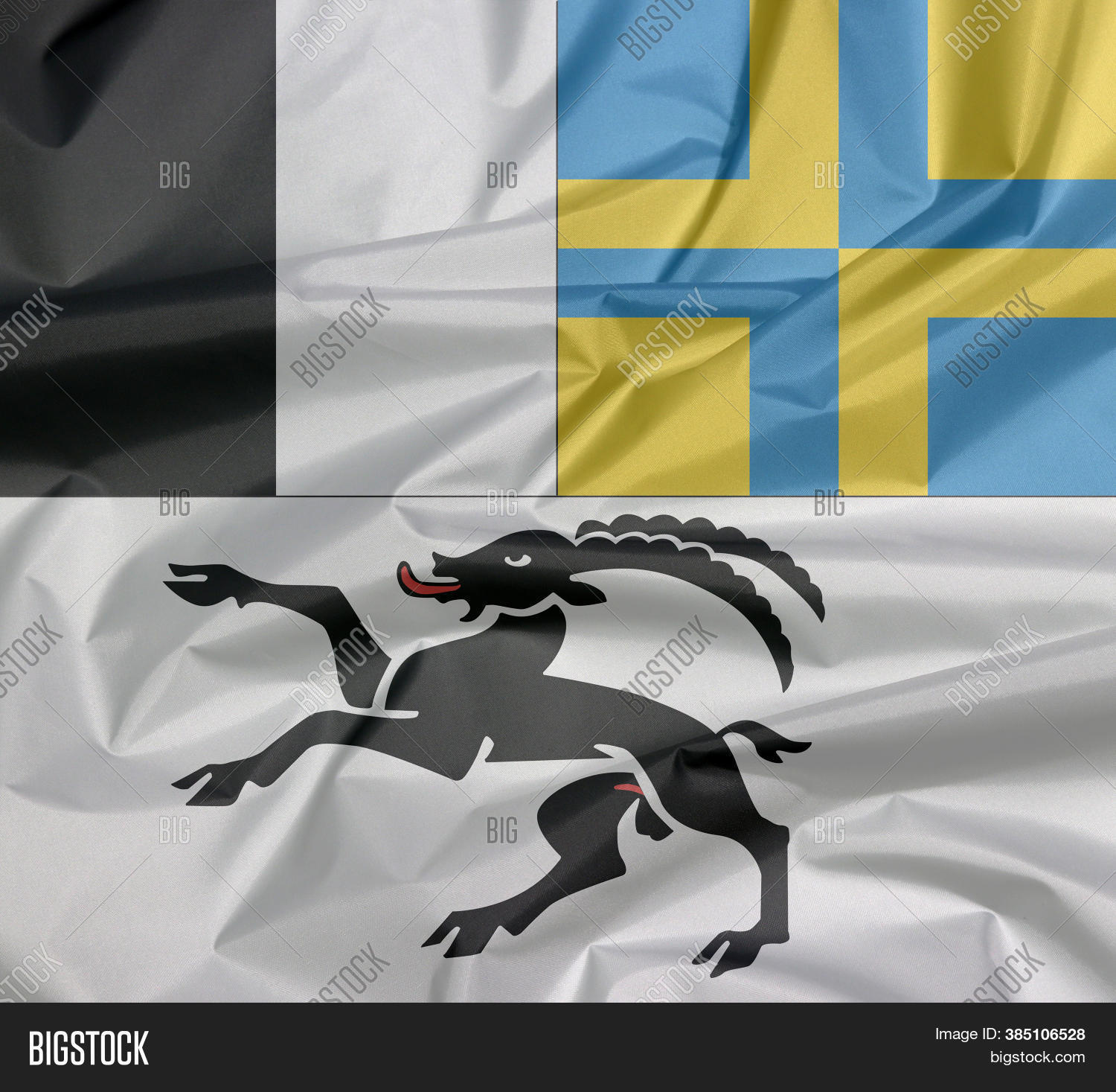 Fabric Flag Graubunden Image & Photo (Free Trial) | Bigstock