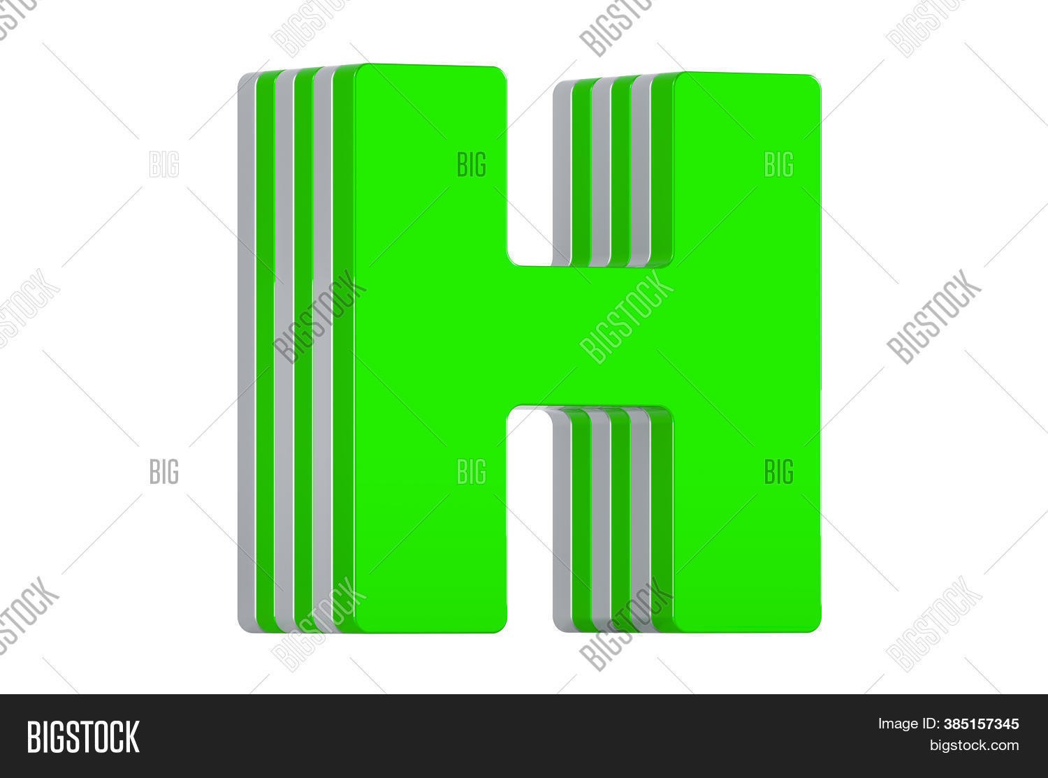 Green Letter H, Image & Photo (Free Trial) | Bigstock