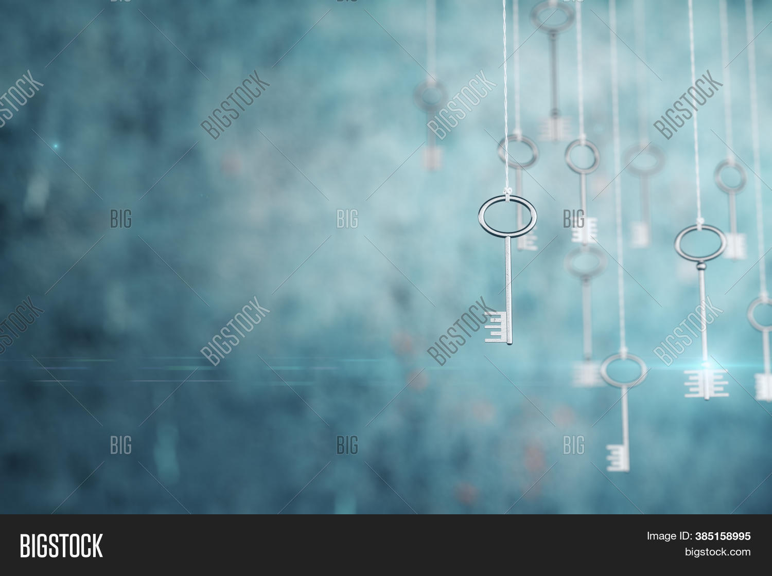 Silver Keys On Rope On Image & Photo (Free Trial) | Bigstock