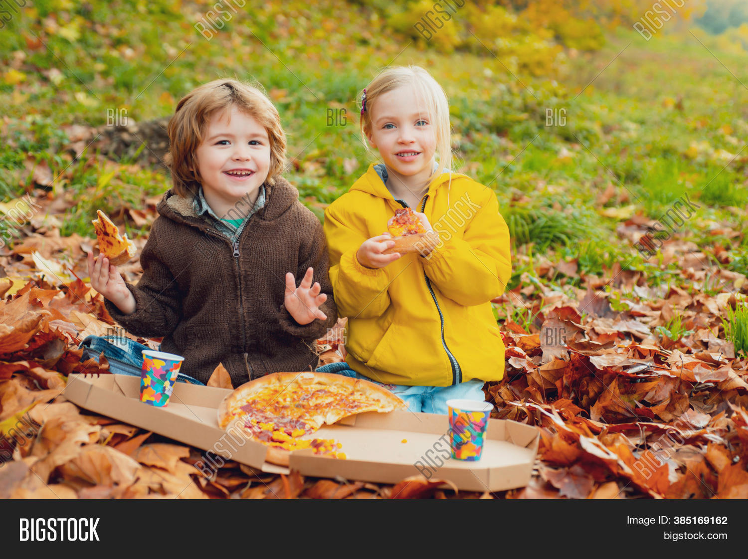 Children Eating Pizza Image & Photo (Free Trial) | Bigstock