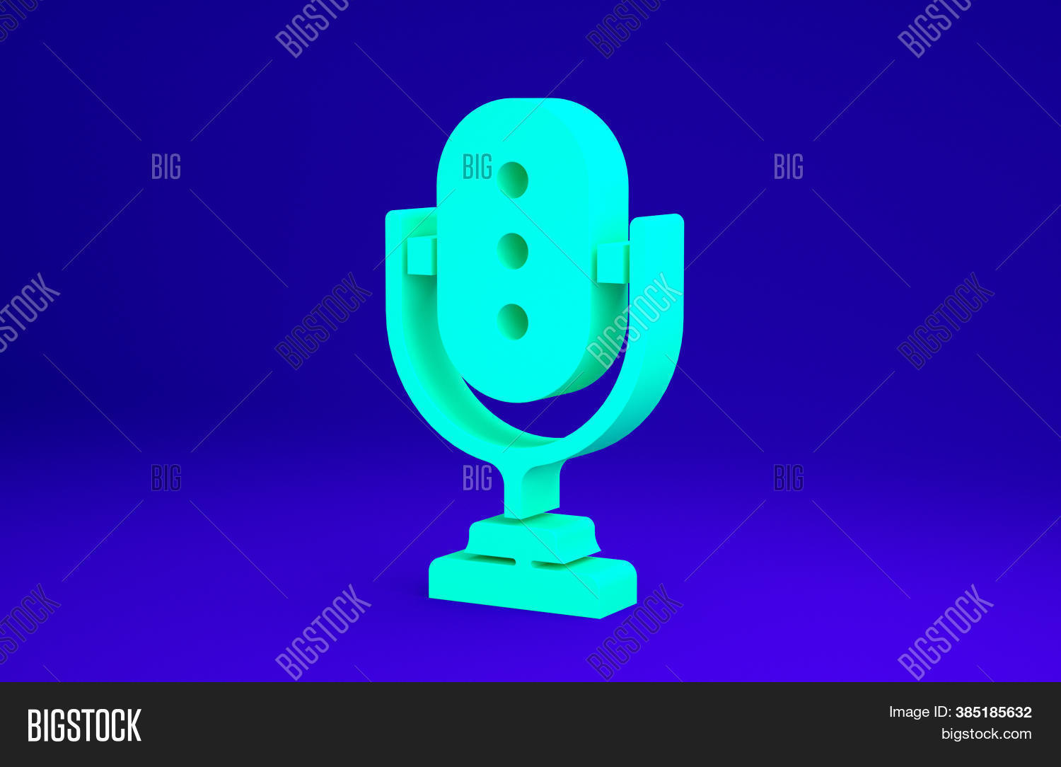 Green Microphone Icon Image & Photo (Free Trial) | Bigstock