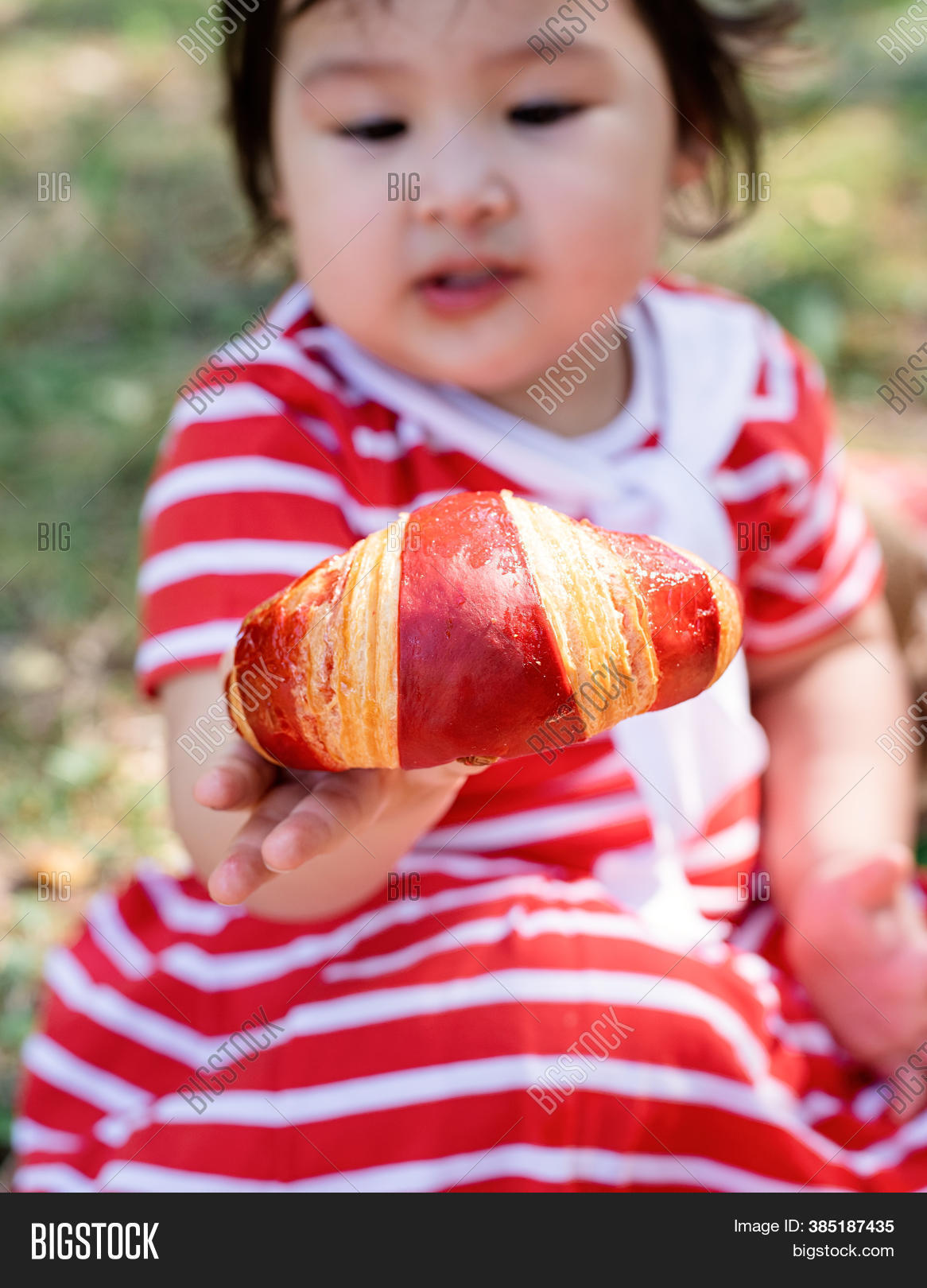 Cute Little Baby Red Image & Photo (Free Trial) | Bigstock