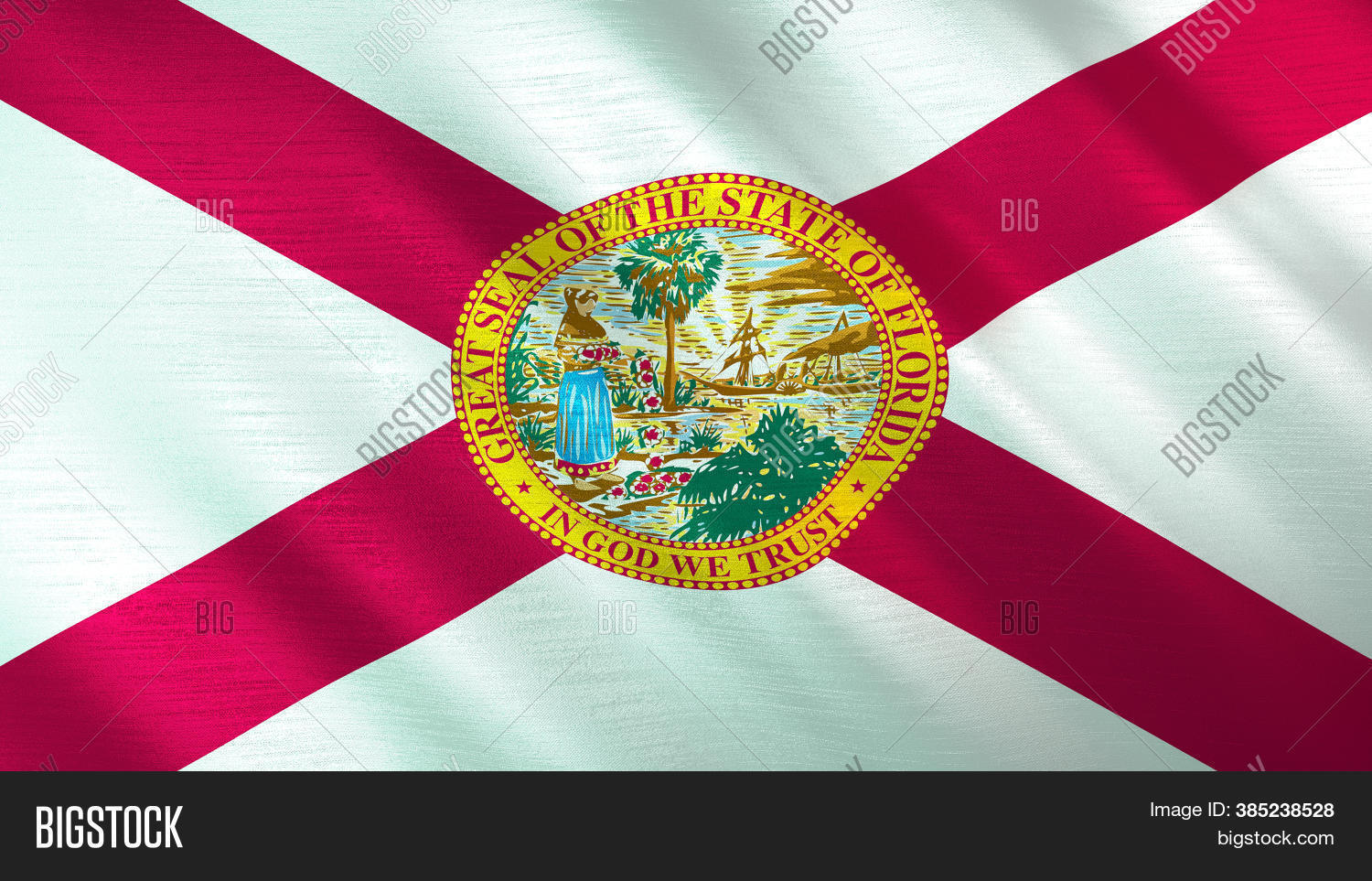 Waving Flag Florida. Image & Photo (Free Trial) | Bigstock