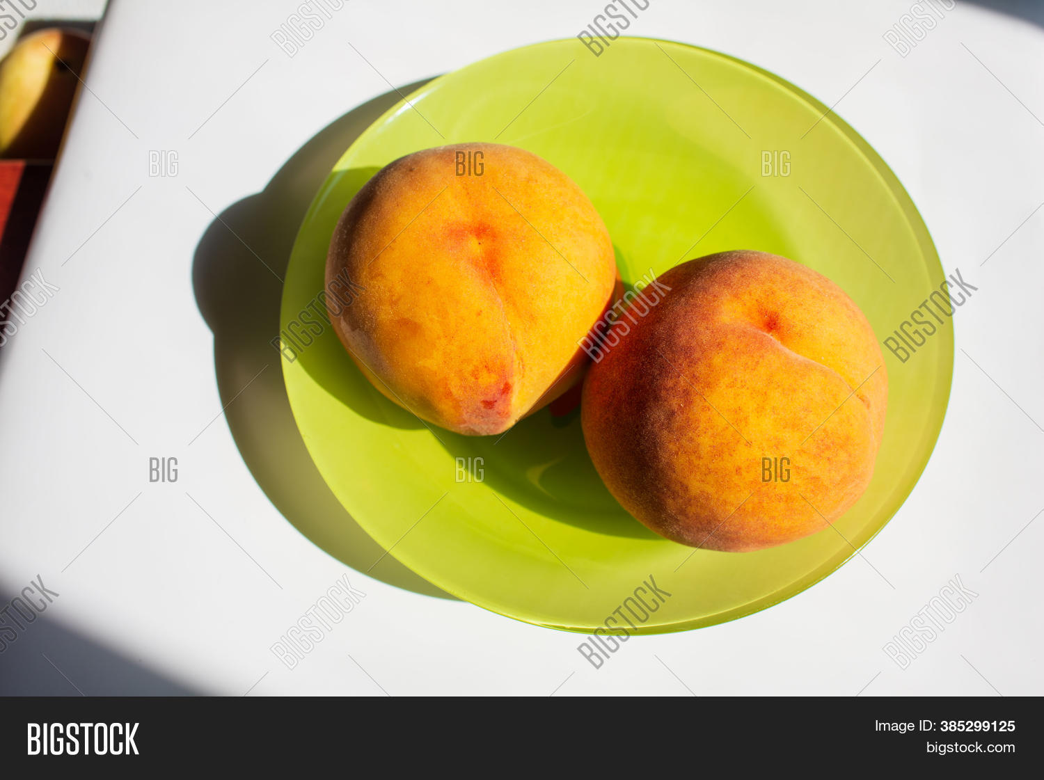 Fresh Peaches On Table Image & Photo (Free Trial) | Bigstock