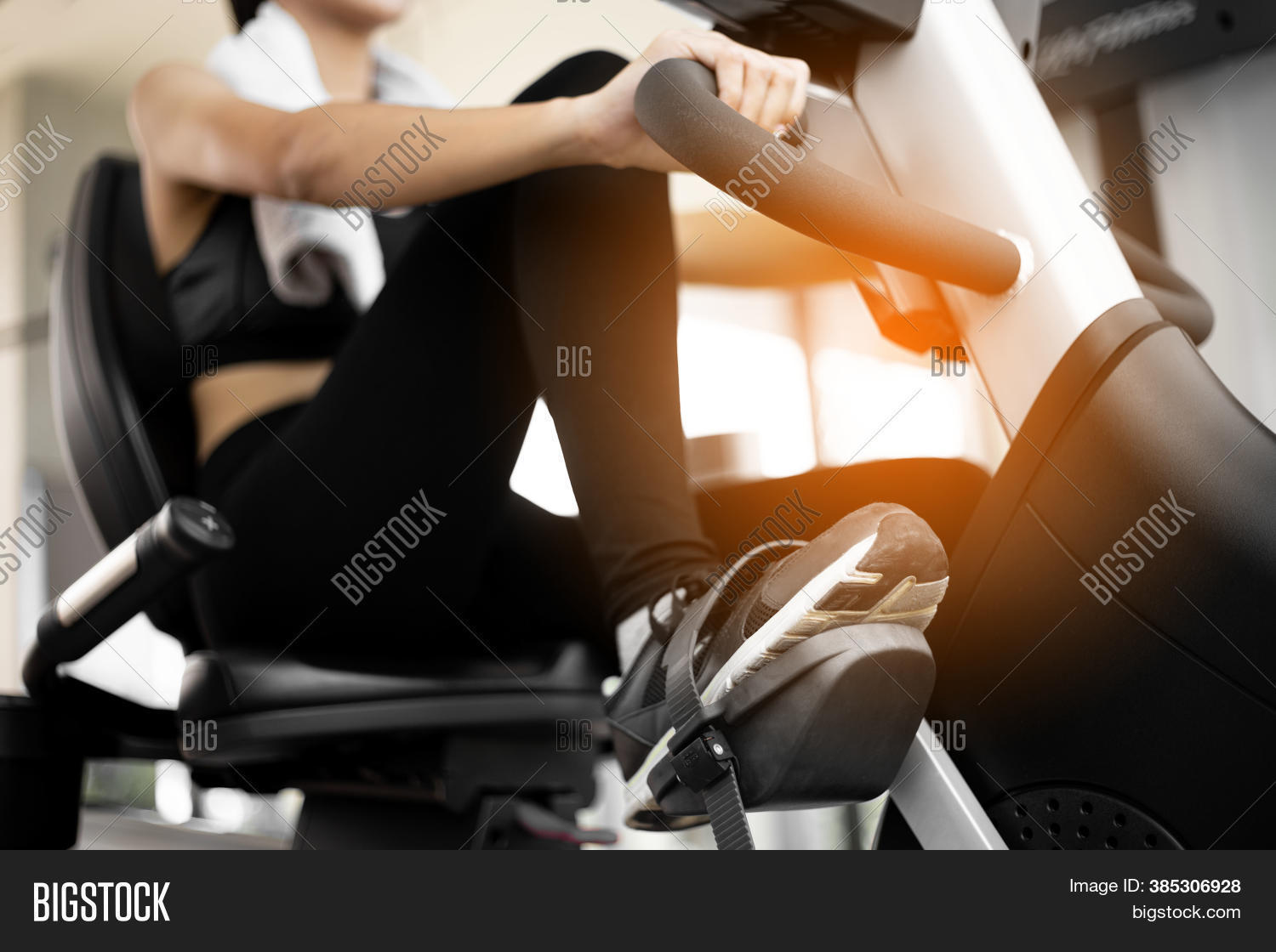 Legs Woman Biking Gym Image & Photo (Free Trial) | Bigstock