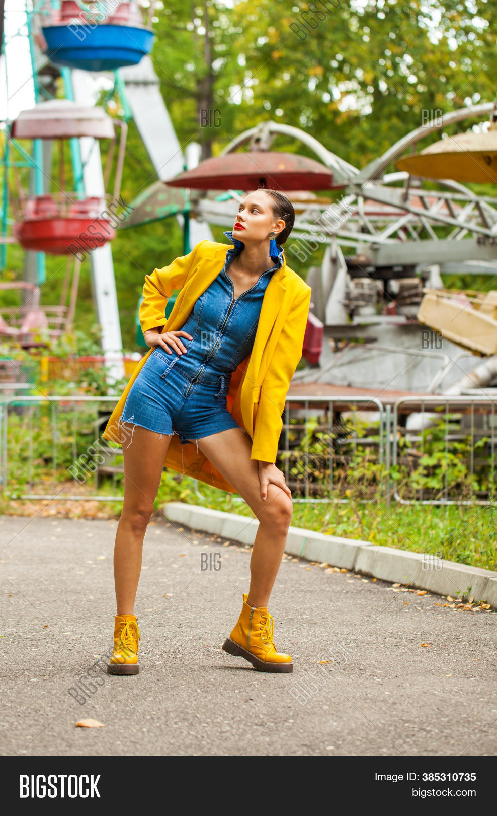 Fashion Model Yellow Image & Photo (Free Trial) | Bigstock