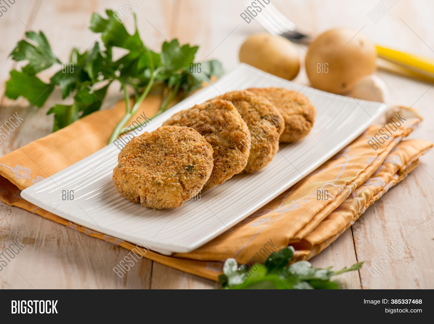 Fish Croquettes Garlic Image & Photo (Free Trial) | Bigstock