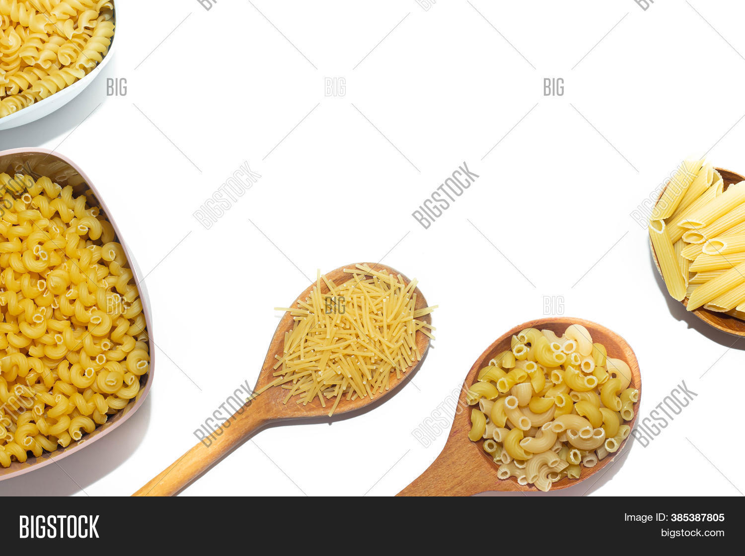 Macaroni Several Types Image & Photo (Free Trial) | Bigstock