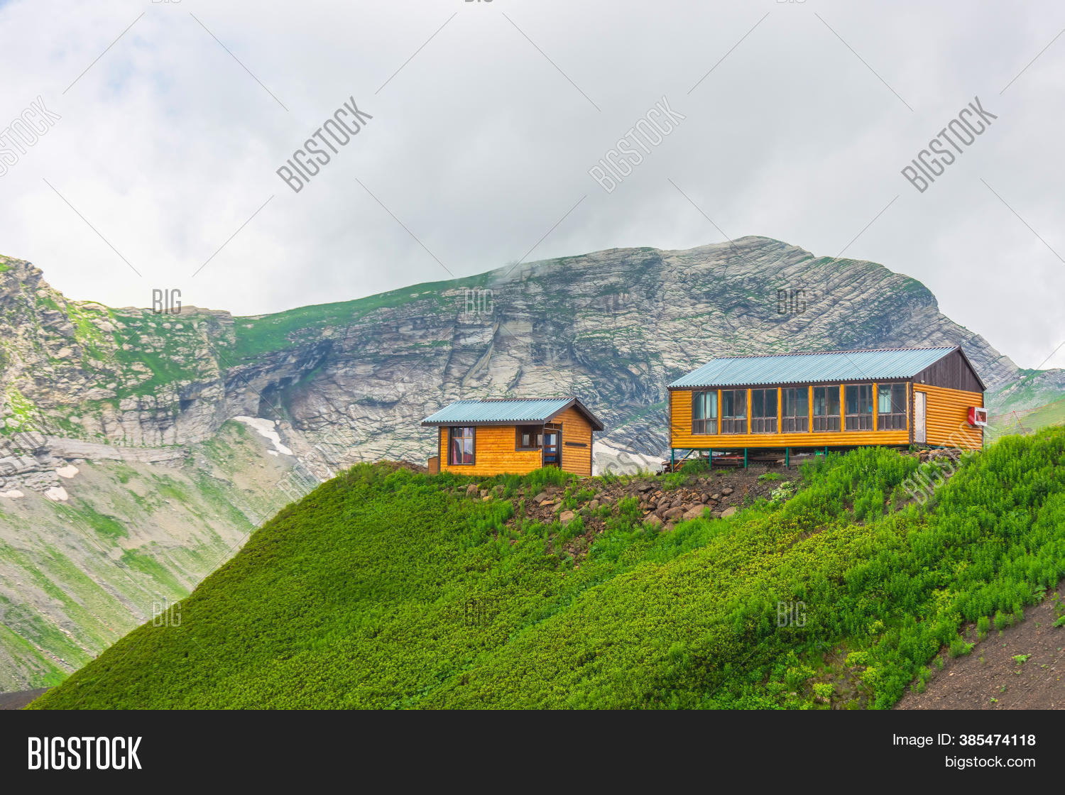 Two Wooden Houses On Image & Photo (Free Trial) | Bigstock