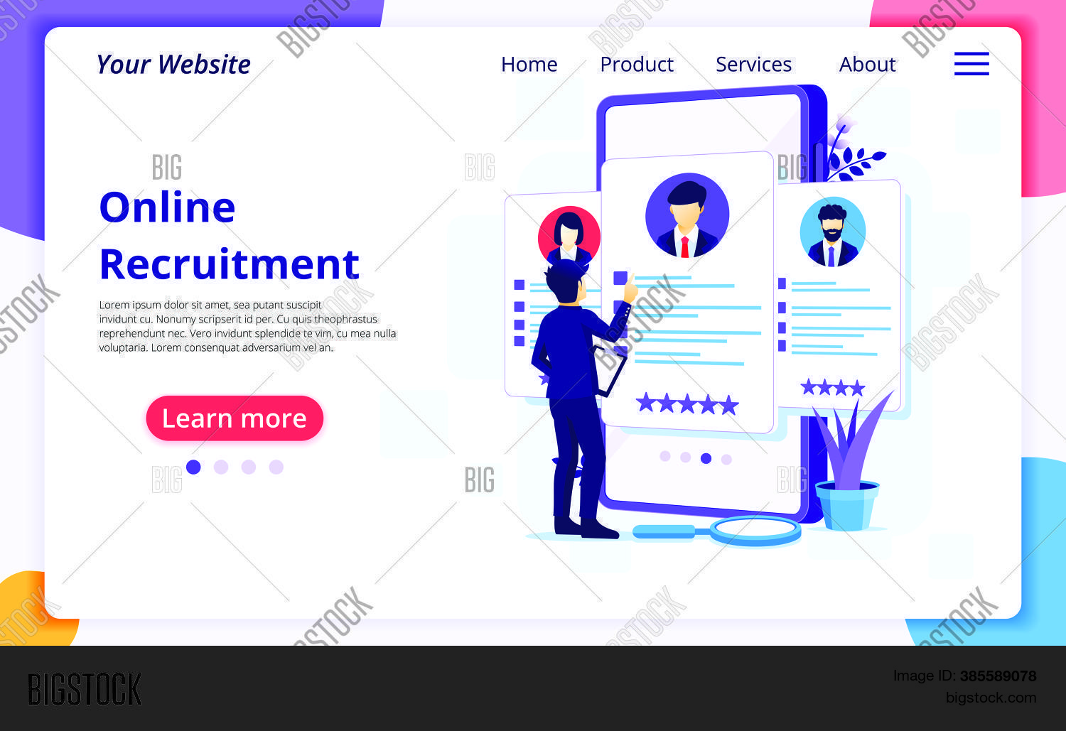 Online Recruitment, Vector & Photo (Free Trial) | Bigstock