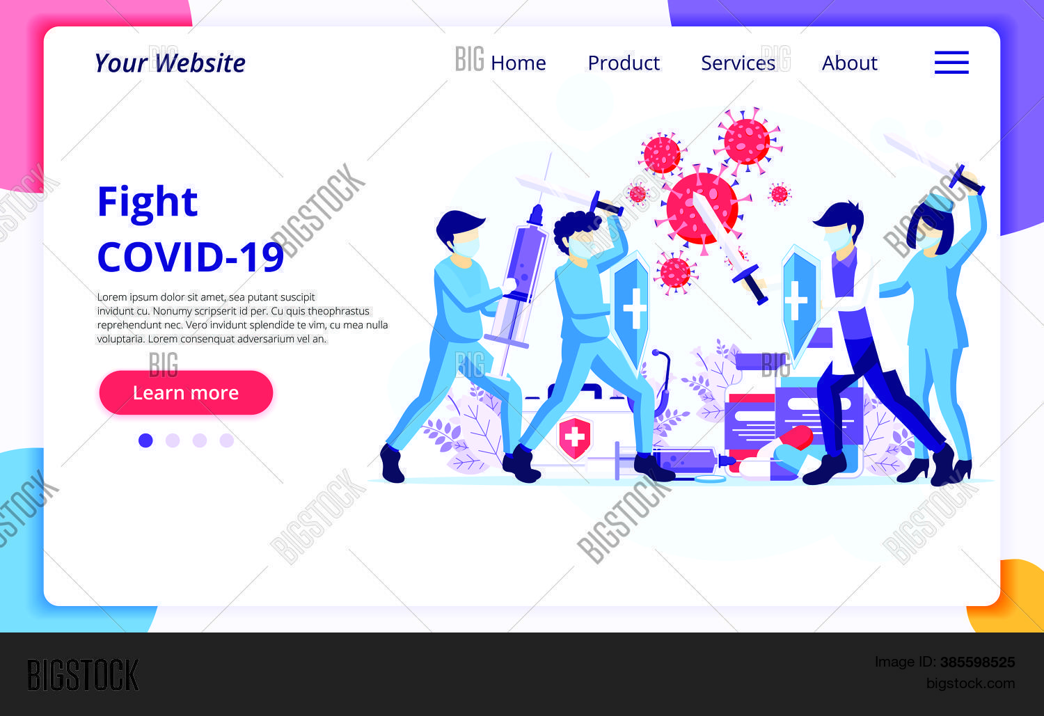 Fight Virus Concept, Vector & Photo (Free Trial) | Bigstock
