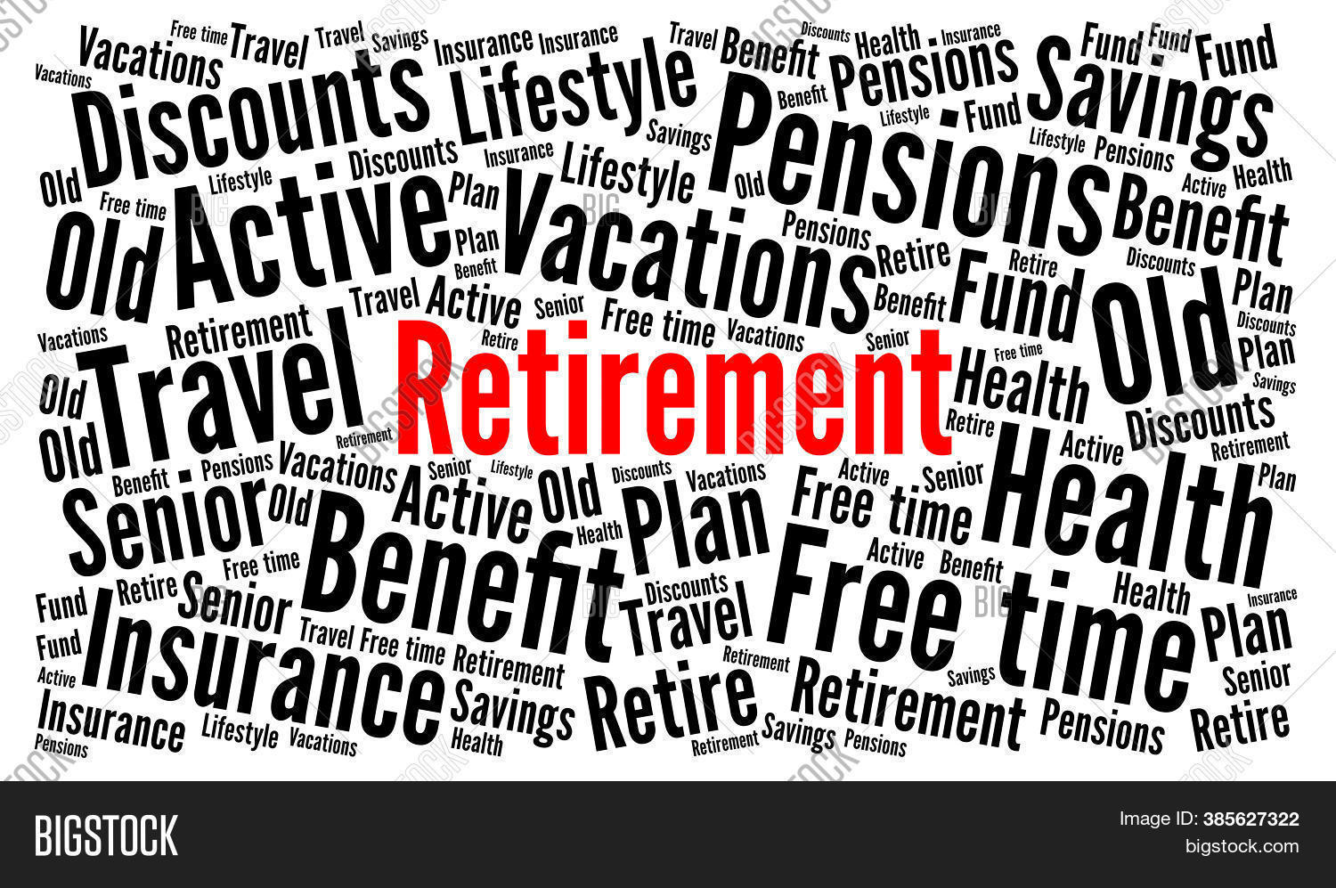 Retirement Word Cloud Image & Photo (Free Trial) | Bigstock