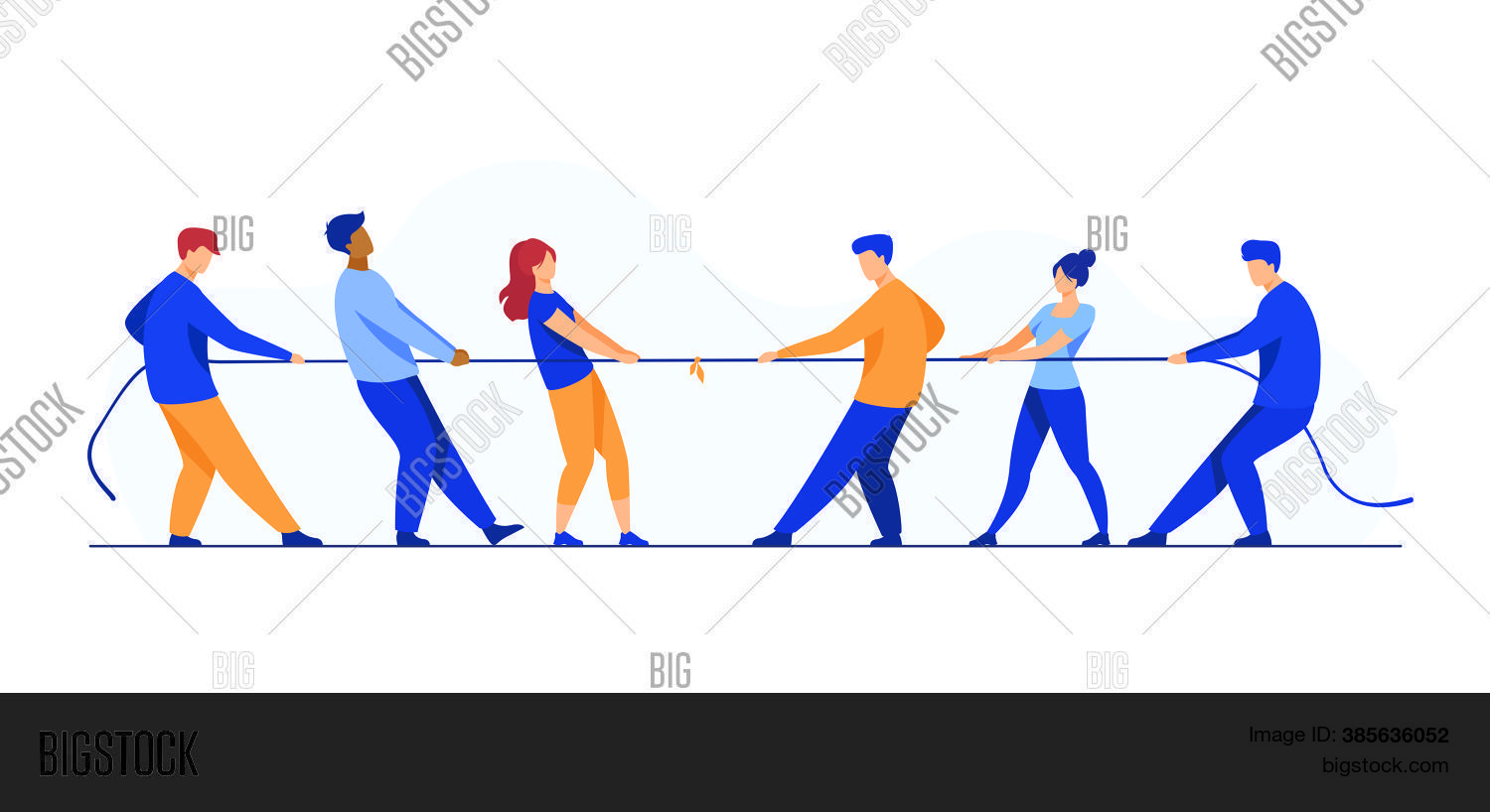 People Pulling Vector & Photo (Free Trial) | Bigstock