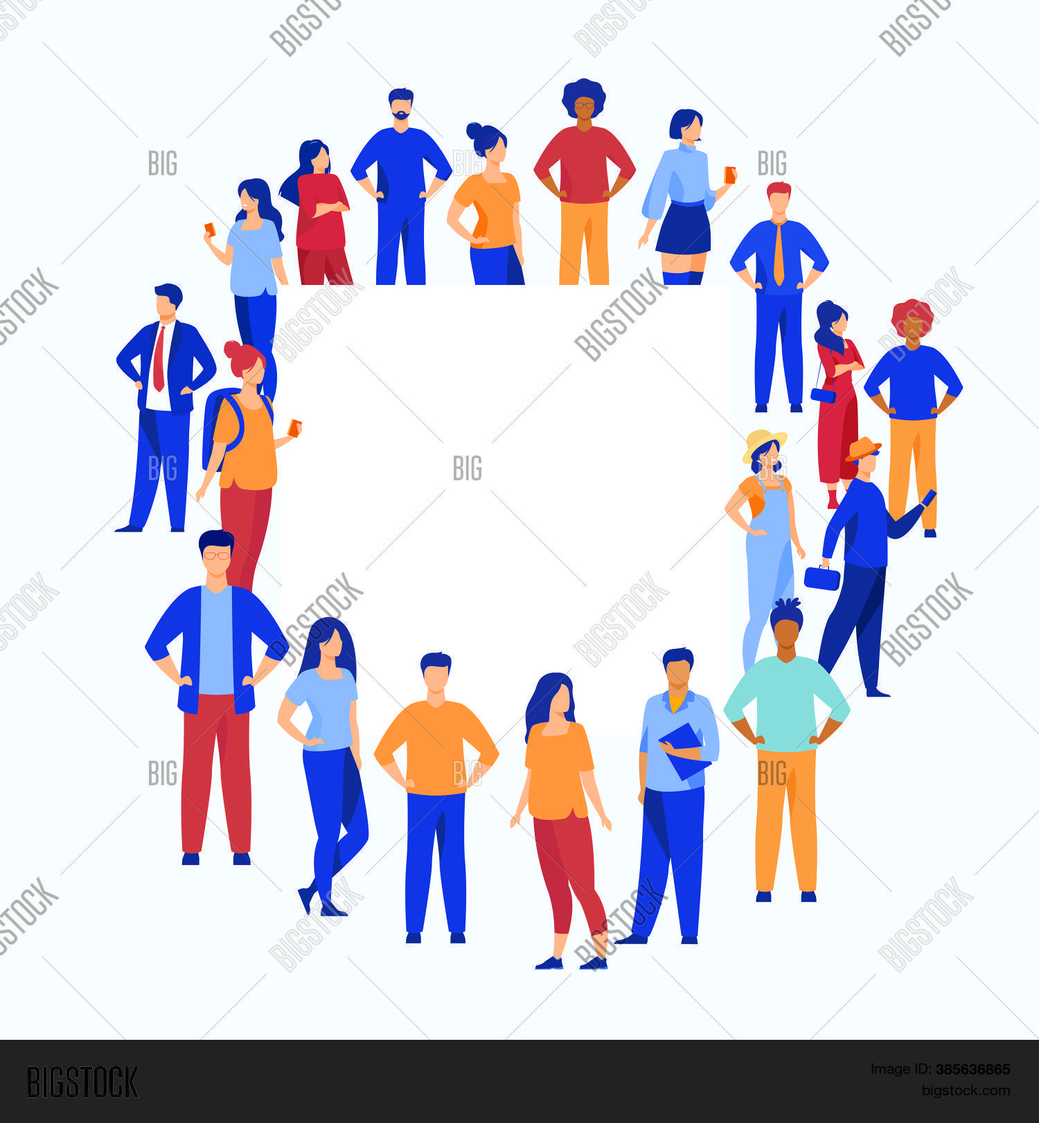 Crowd Diverse People Vector & Photo (Free Trial) | Bigstock