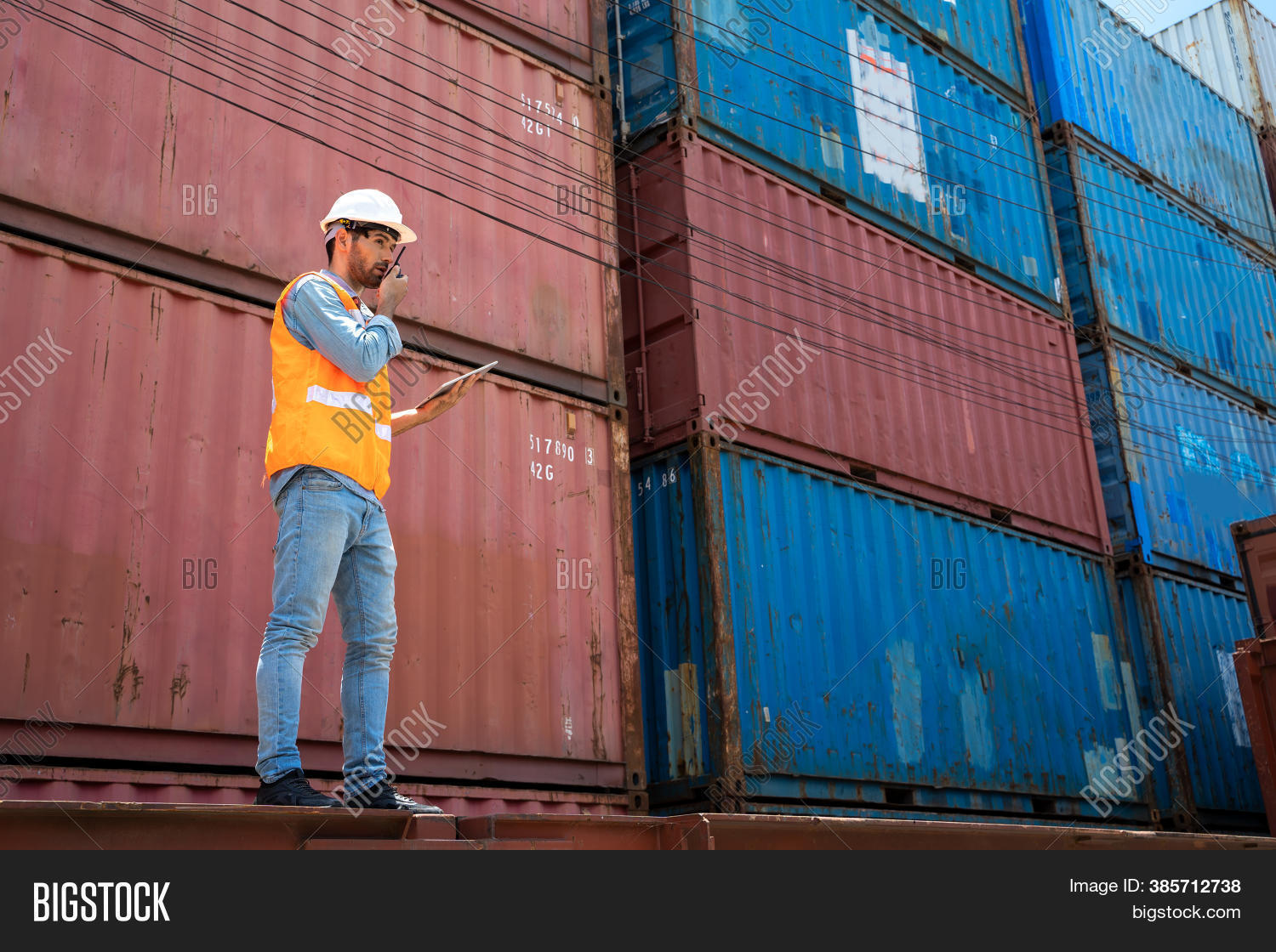 Container Worker Image & Photo (Free Trial) | Bigstock
