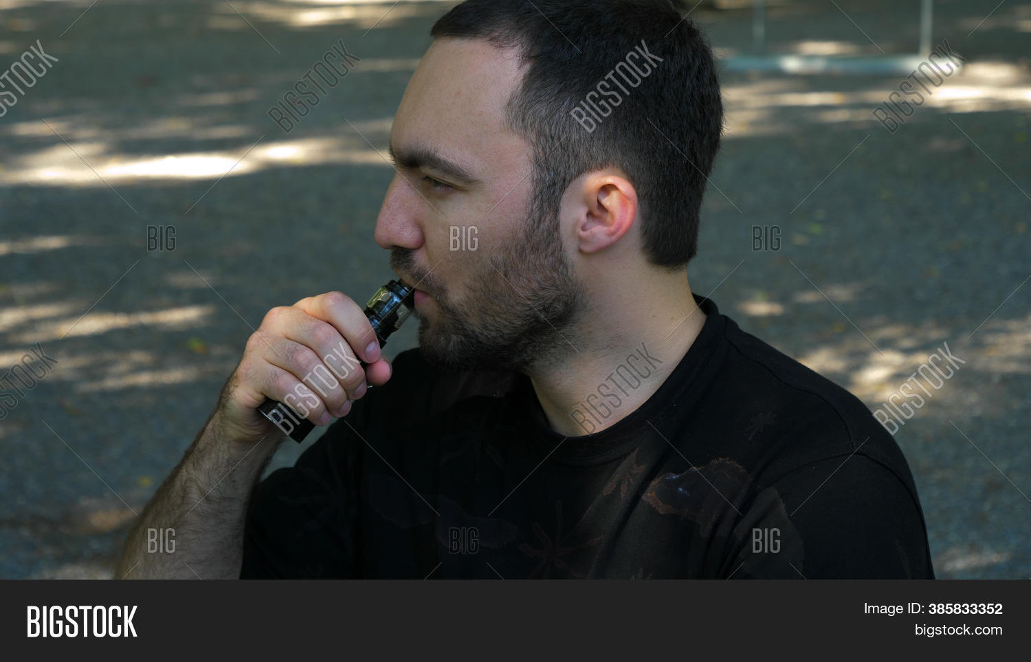 Young Man Vaping Image & Photo (Free Trial) | Bigstock