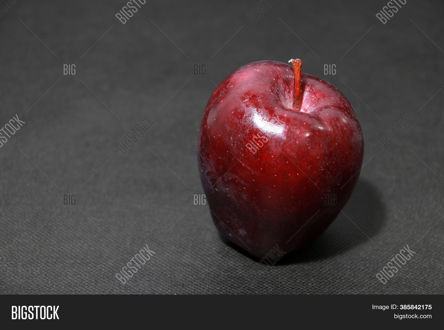 Dark Red Apple On Image & Photo (Free Trial) | Bigstock