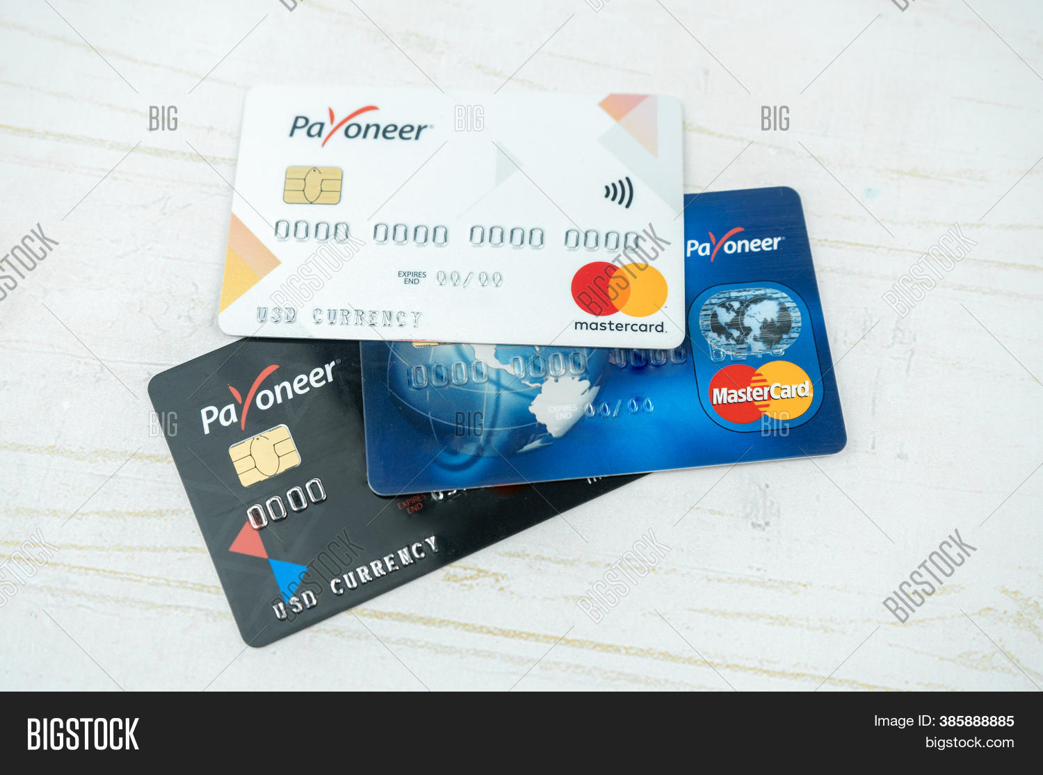 Set Payoneer Cards On Image & Photo (Free Trial) | Bigstock
