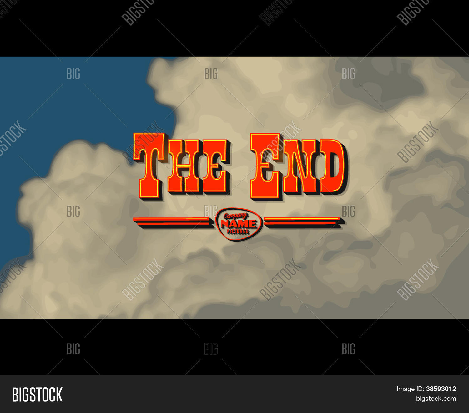 Movie Ending Screen Vector & Photo (Free Trial) | Bigstock
