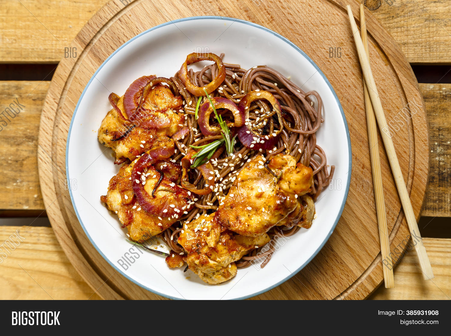 Top View Plate Soba Image & Photo (Free Trial) | Bigstock