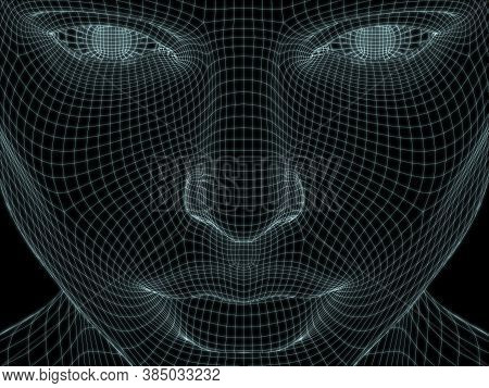 3D Face Mesh Image & Photo (Free Trial) | Bigstock