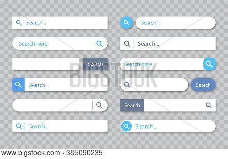 Search Bar. Set Vector & Photo (Free Trial) | Bigstock