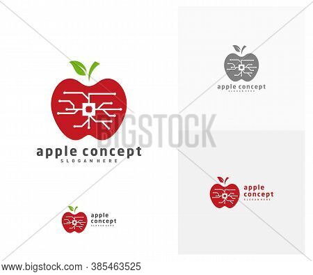 Tech Apple Logo Vector & Photo (Free Trial) | Bigstock