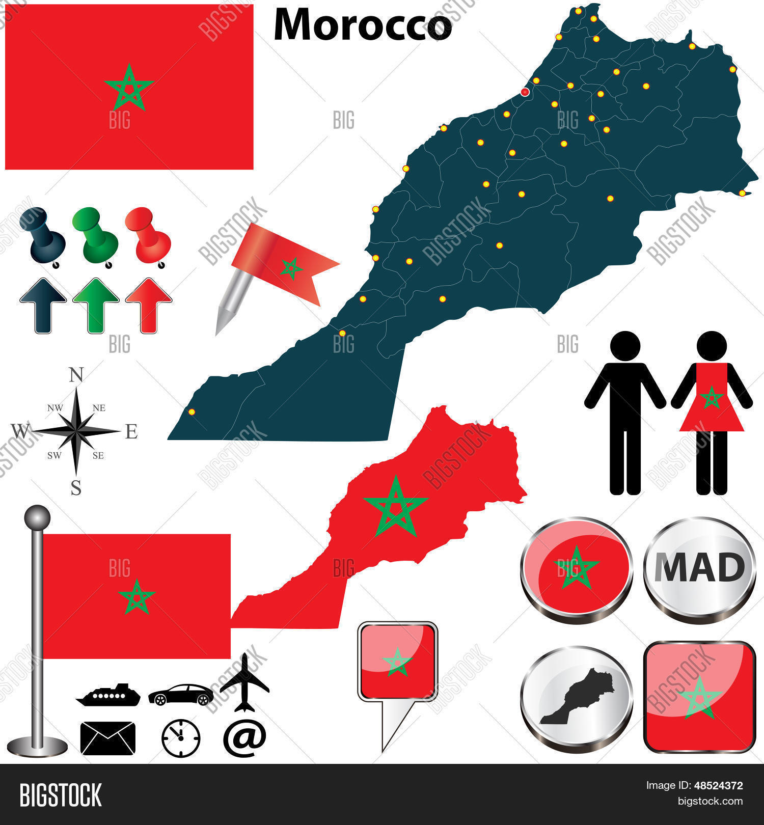 Map Of Morocco And Surrounding Countries