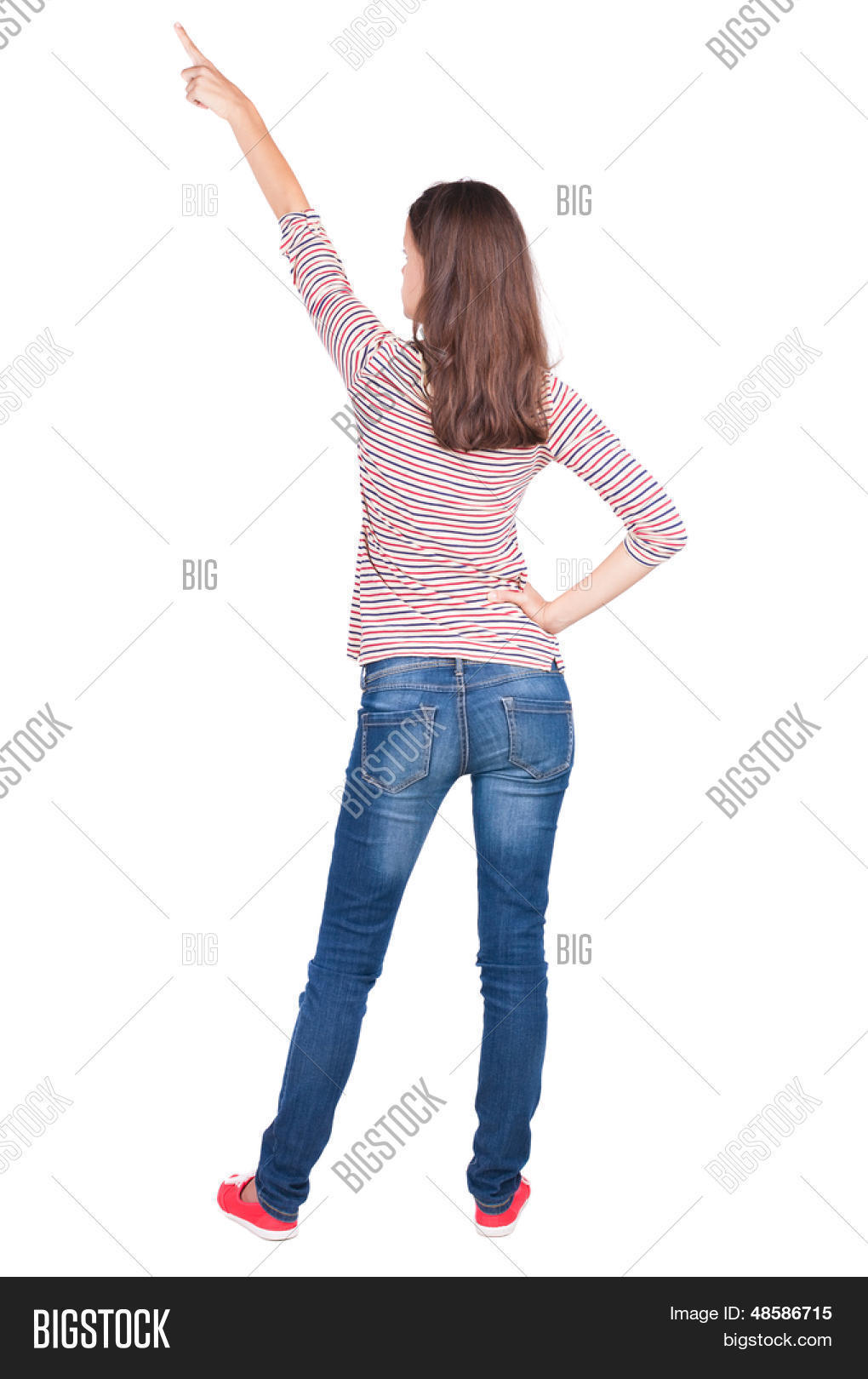 Back View Pointing Image & Photo (Free Trial) | Bigstock