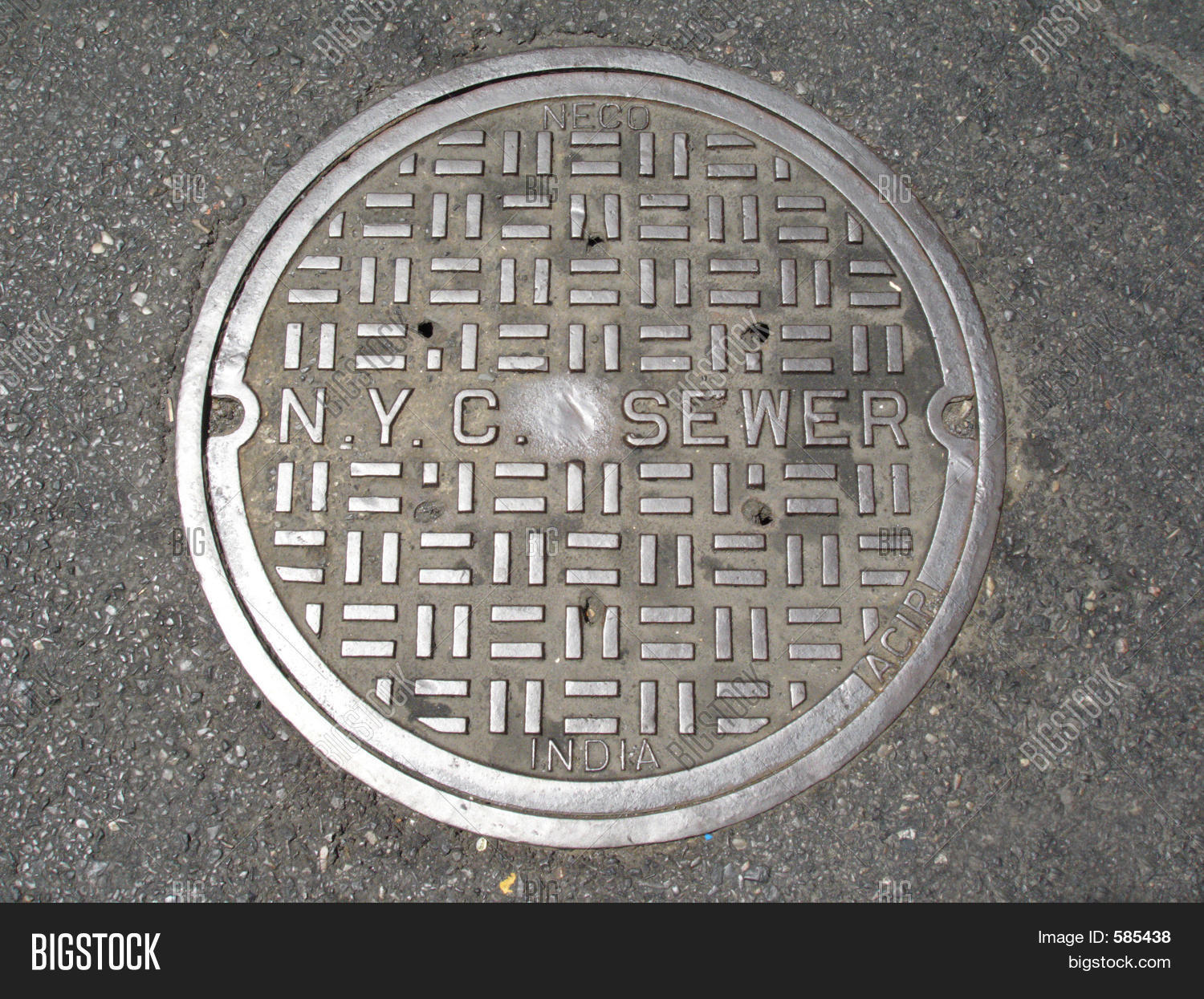 NYC Sewer Manhole Image & Photo (Free Trial) | Bigstock